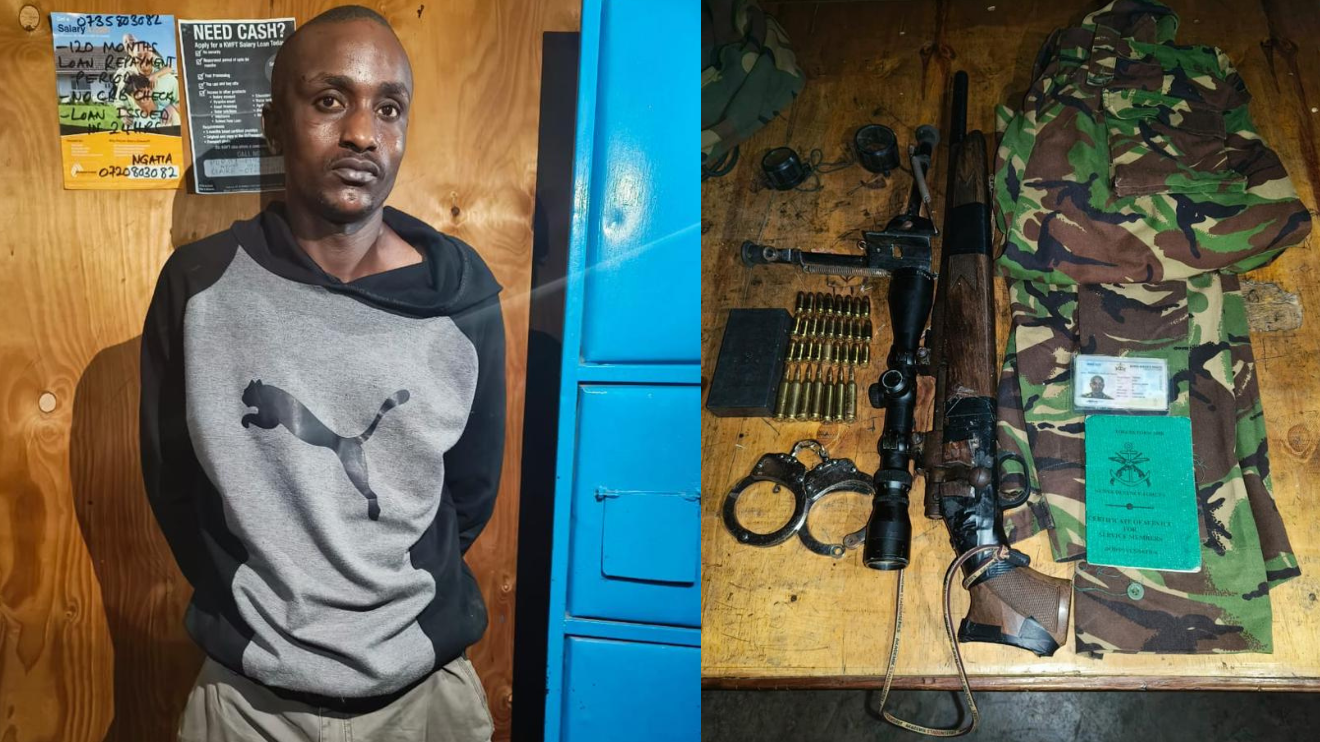 How ex-KDF solder was nabbed with a sniper rifle by undercover cops ...